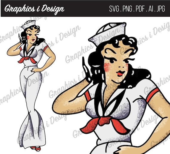 Tekeningen Van Matroos Jerry Pin Up Girl 190 Sailor Girl Tattoo Ideas