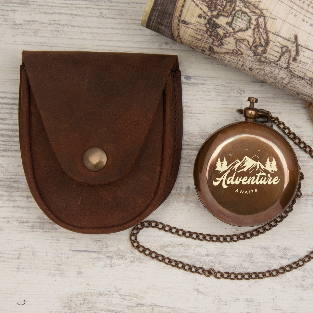 Engraved Compass for Men, Birthday Gifts for Him, Valentines Day Gifts ...