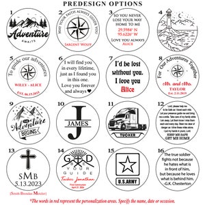 Baptism Gift, Working Compass, Personalized Nautical Compass, Permanent ...