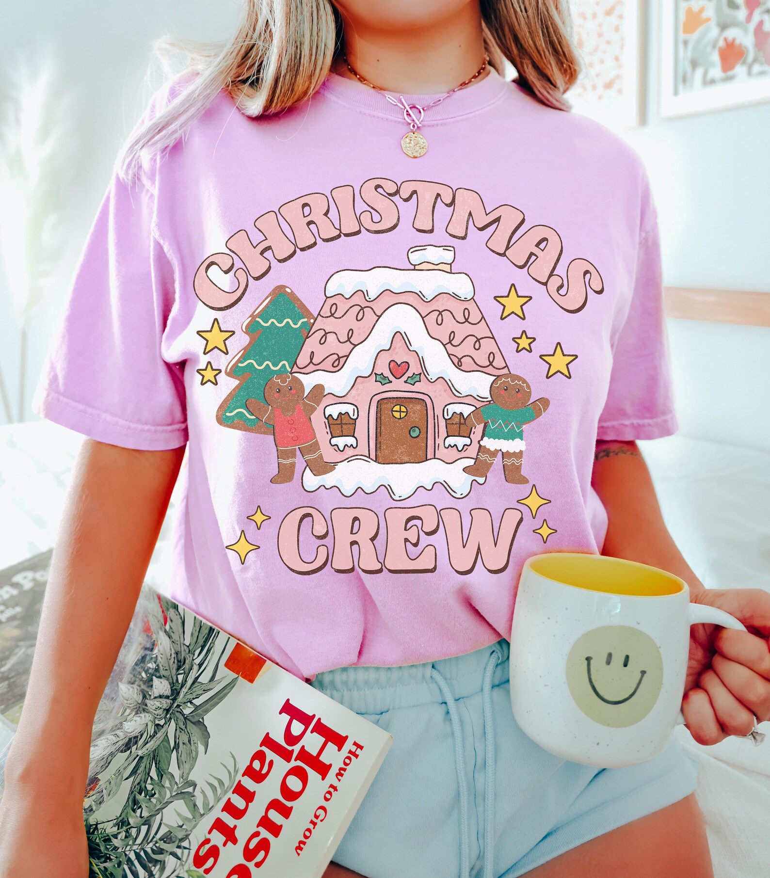 Christmas Crew Gingerbread House Comfort Colors Shirt Christmas Baking ...