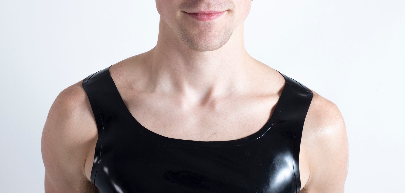Felix Tank Top Latex Sportswear Racerback Unisex Singlet Top Fetish ...