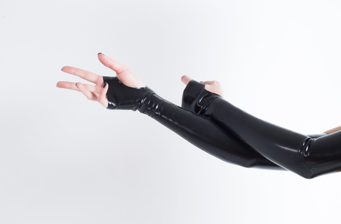 Give 'em the Finger...less Opera Gloves Latex Fingerless - Etsy