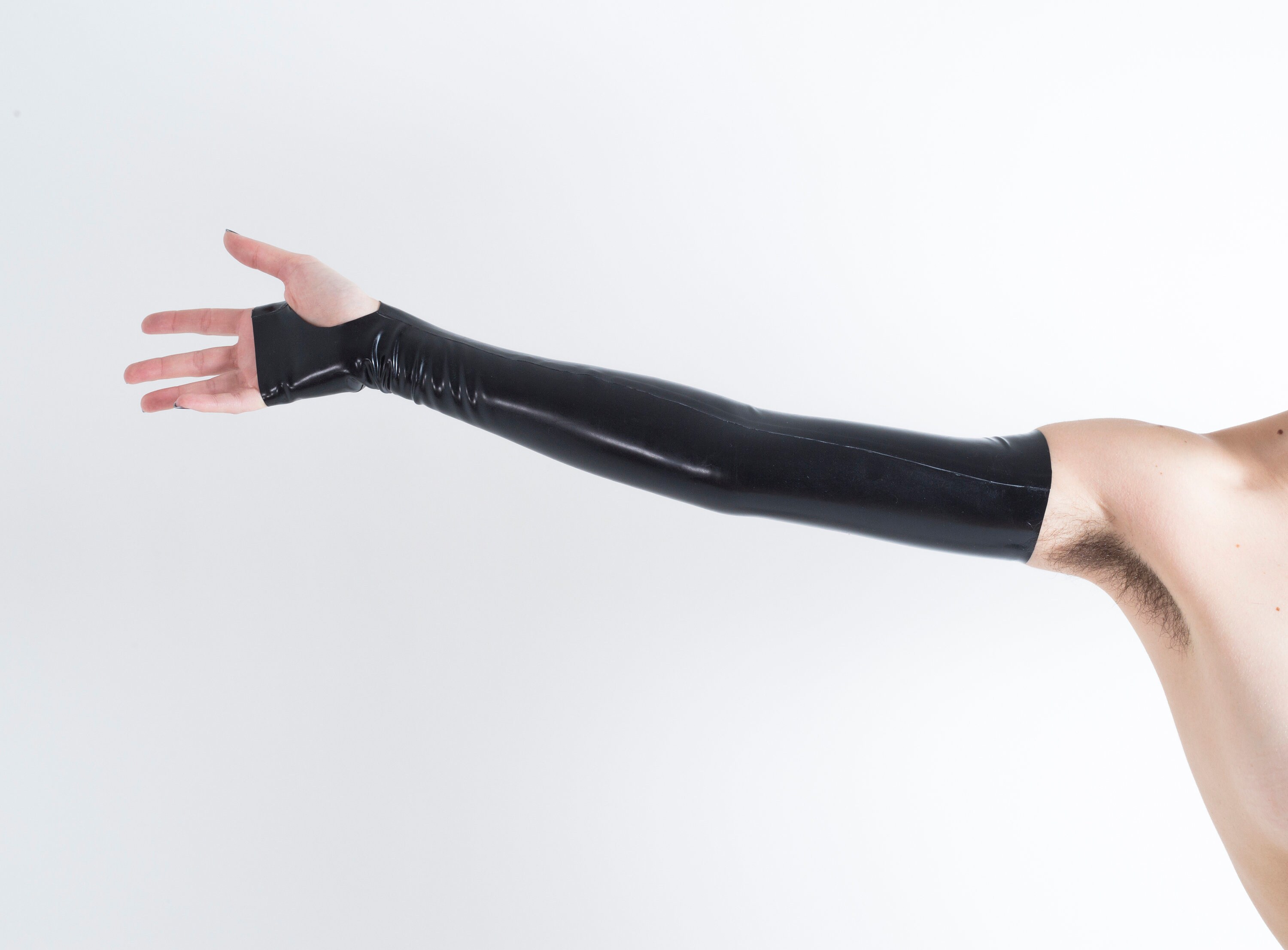 Give 'em the Finger...less Opera Gloves - Latex Fingerless Long Opera ...