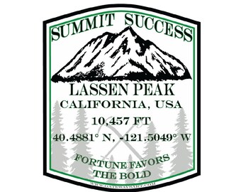 Lassen Volcanic National Park Emblem Vinyl Sticker 2 - Etsy