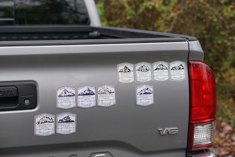 Glacier Peak Sticker Mountain Sticker, Bumper Sticker, Car Decal ...