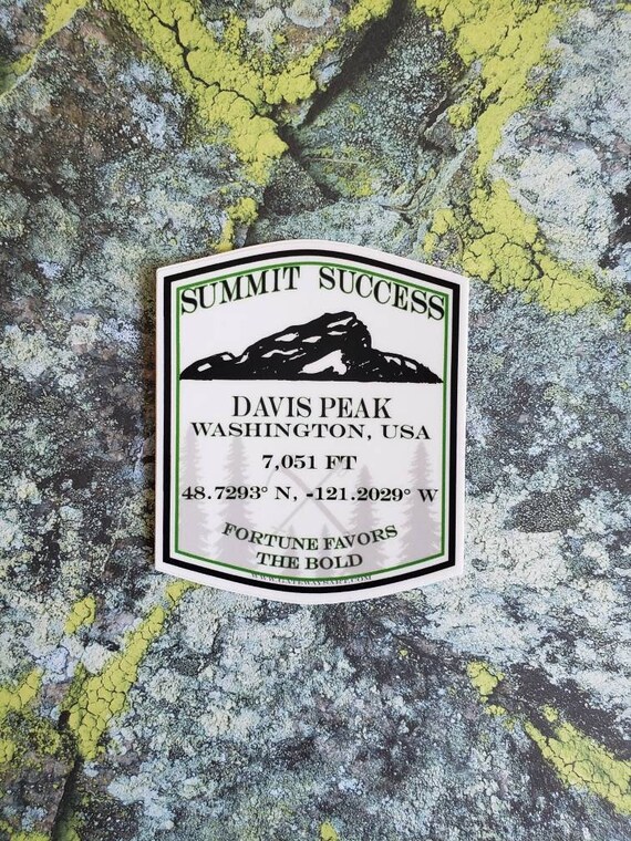Davis Peak Sticker Mountain Sticker Bumper Sticker Car - Etsy
