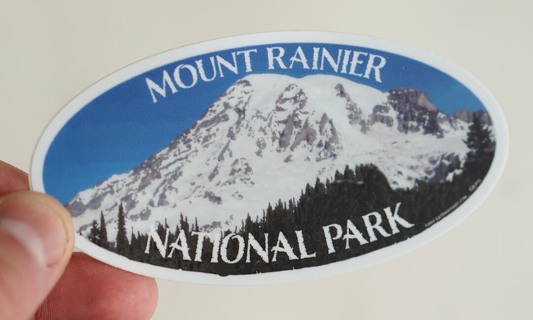 Mount Rainier National Park | Outdoors, Nature, Die-cut, Watercolor ...