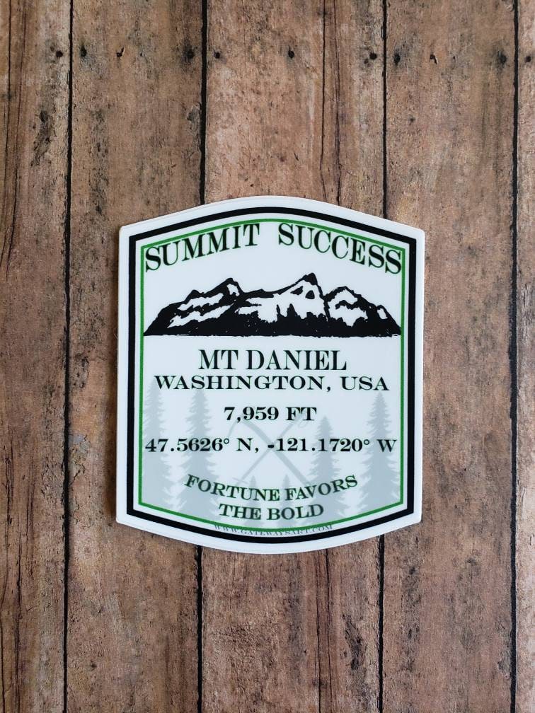 Mount Daniel Sticker Mountain Sticker, Bumper Sticker, Car Decal ...