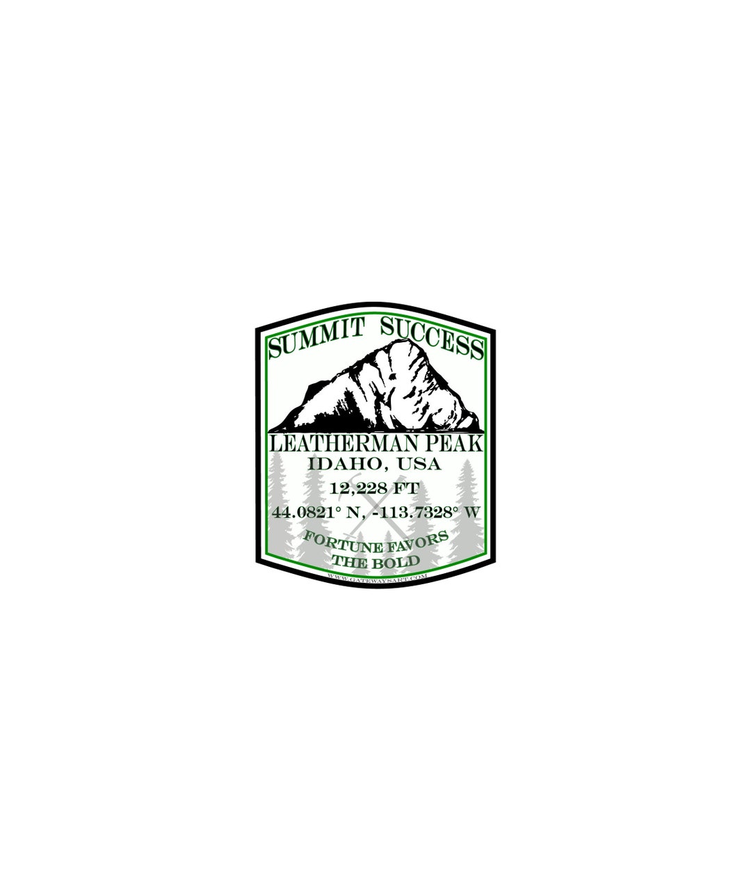 Leatherman Peak Sticker | Mountain Sticker, Bumper Sticker, Hiking ...