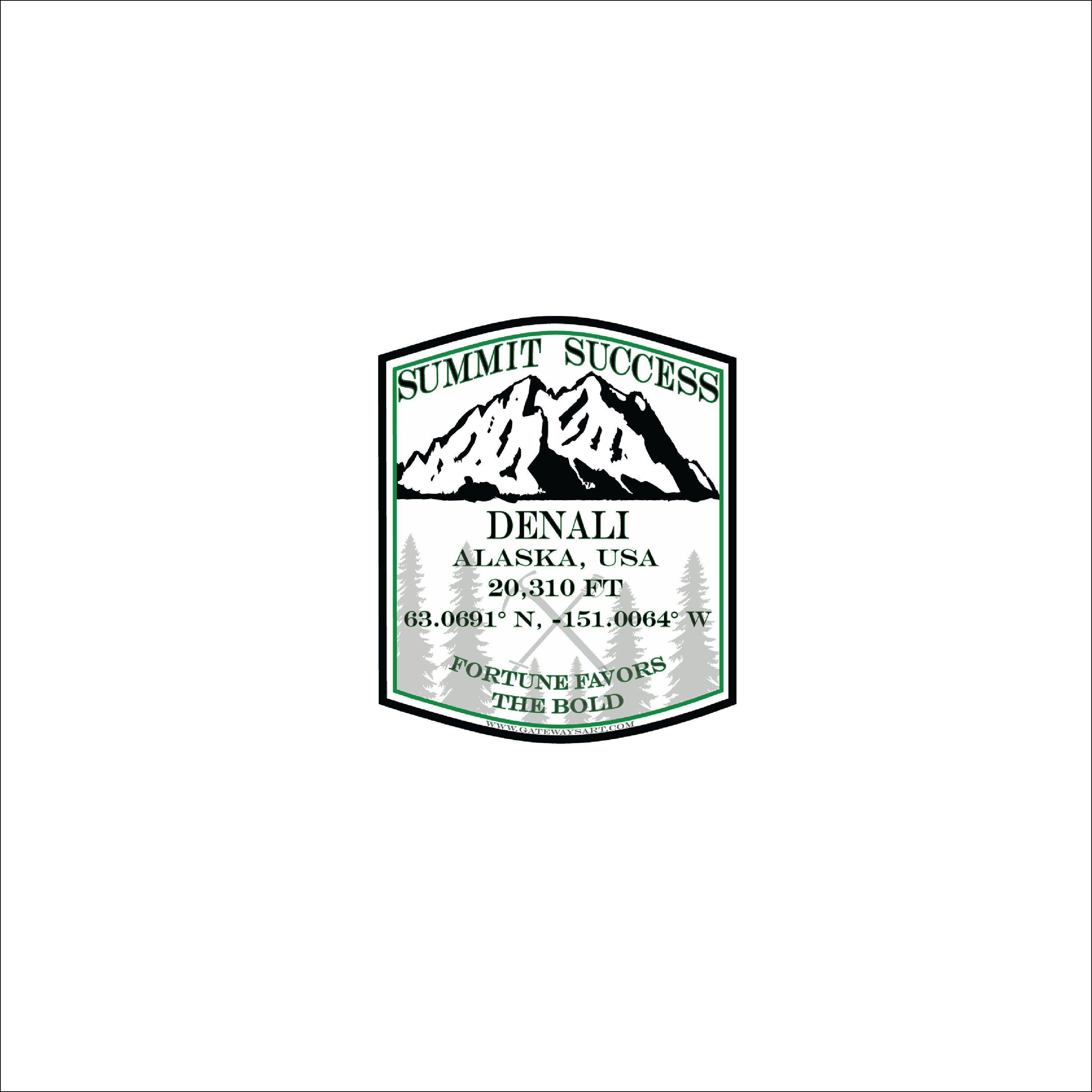 Denali Sticker Mountain Sticker Bumper Sticker Car Decal | Etsy