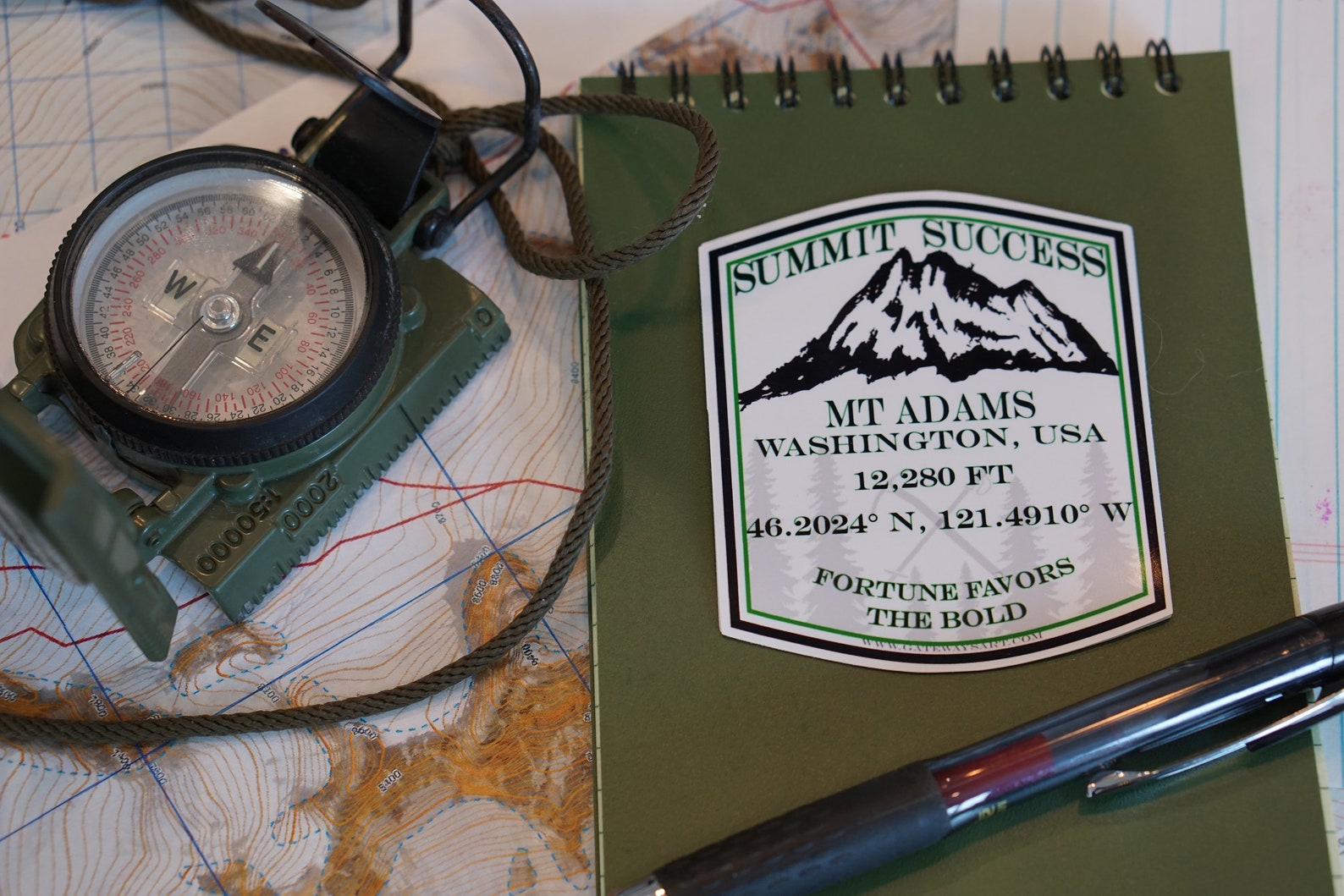 Ruth Mountain Summit Success Sticker, Mountain Sticker, Car Decal ...