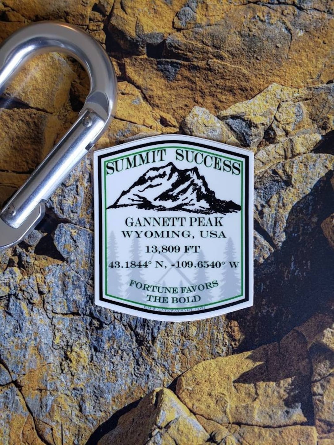 Gannett Peak Sticker | Mountain Sticker, Bumper Sticker, Car Decal ...