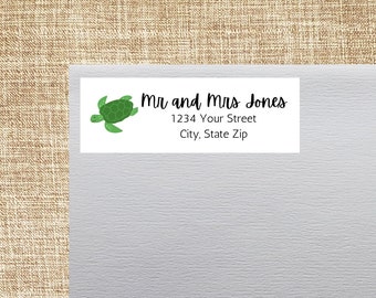 Turtle Address Labels - Etsy