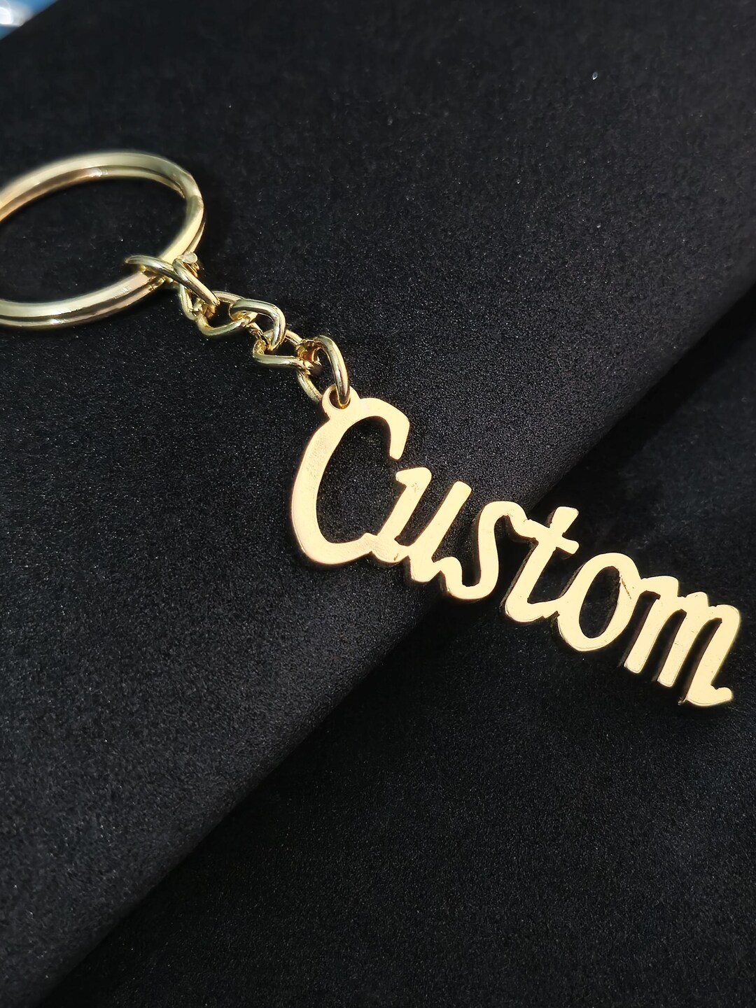 Custom Letter Keychain, Custom Engraved Key Chain Personalized Gifts ...