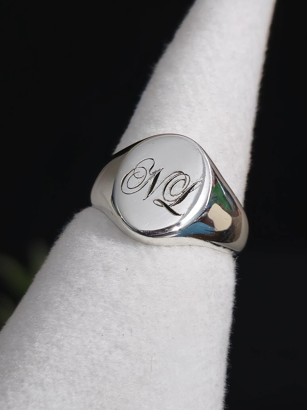 Personalized Signet Ring Women and Men, Gold or 925 Silver Ring ...