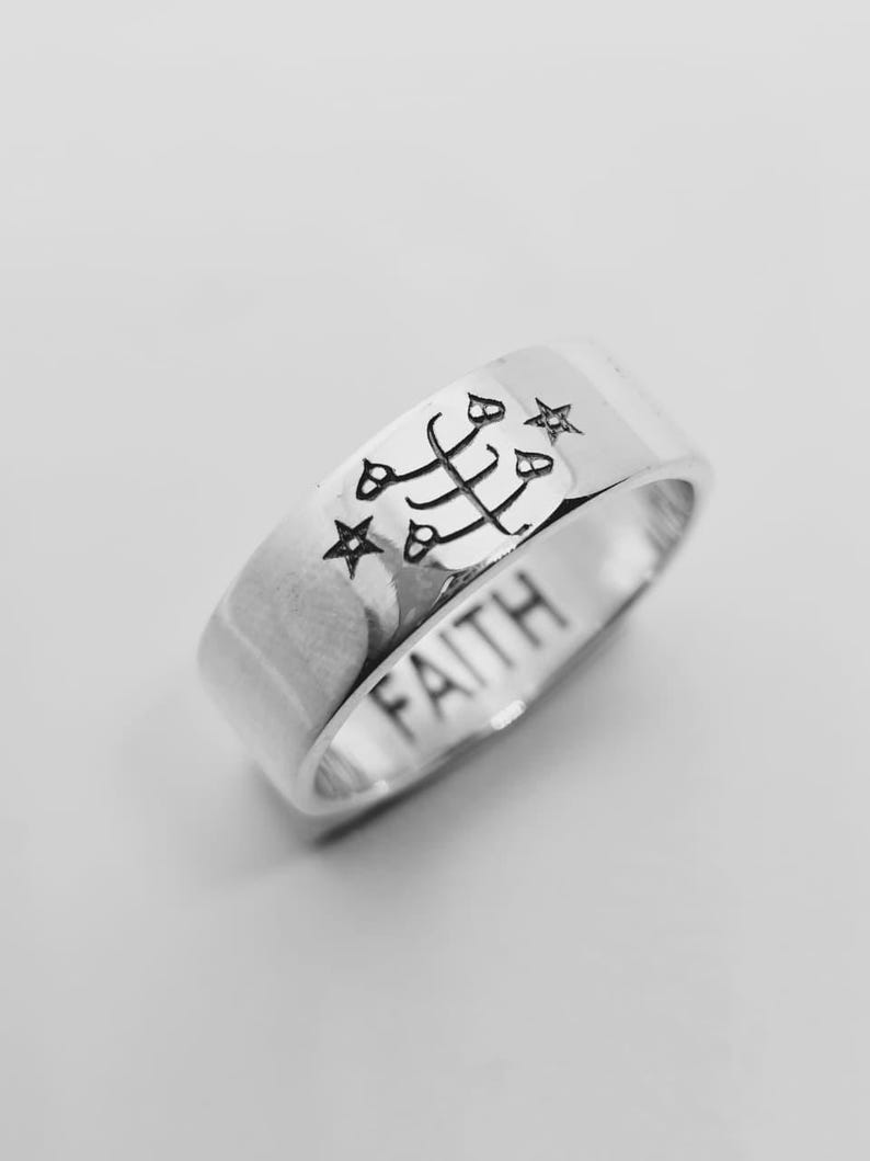 The Greatest Religious Baha'i' and Faith Engraved Ring in 925 Sterling ...