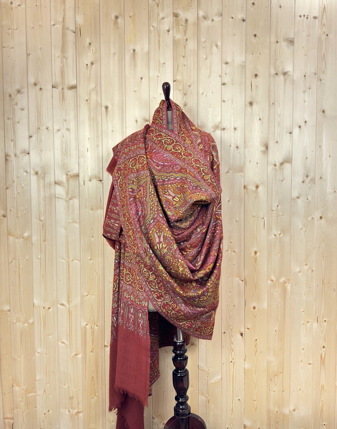 54x108 Big Size Grand Pashmina Shawl Delicate Sozni Jama Embroidered ...