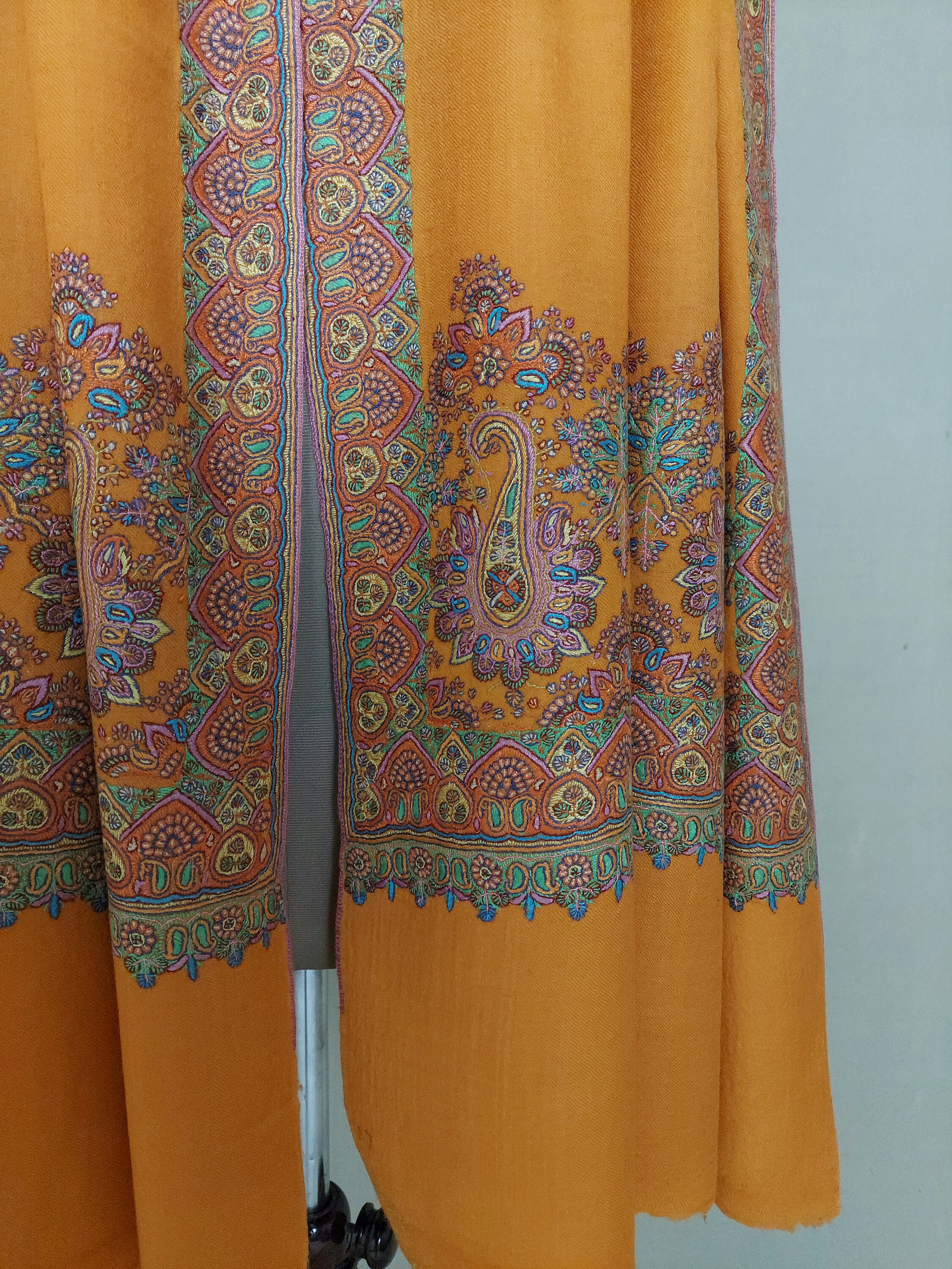 Soft and Warm Fine Work Shawl Made in Kashmir 40x82 - Etsy