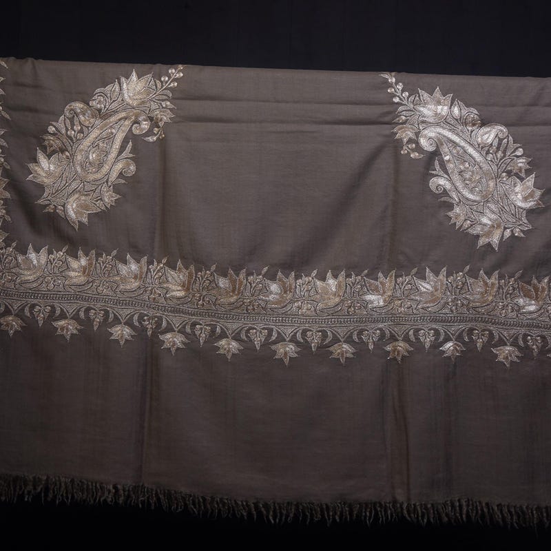 Pure Zari Pashmina - Etsy