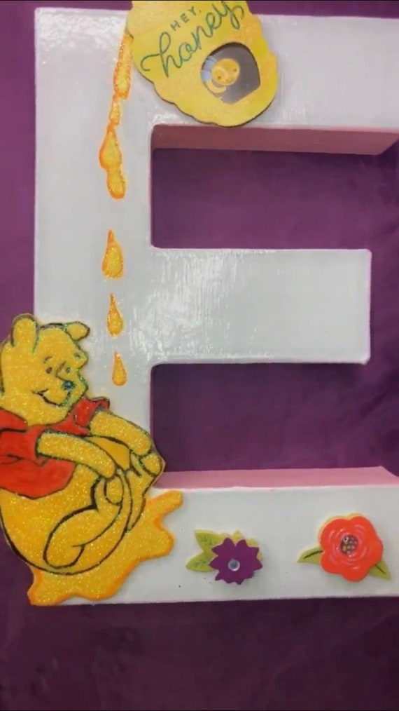 Custom Winnie the Pooh Wall Lettering | Etsy