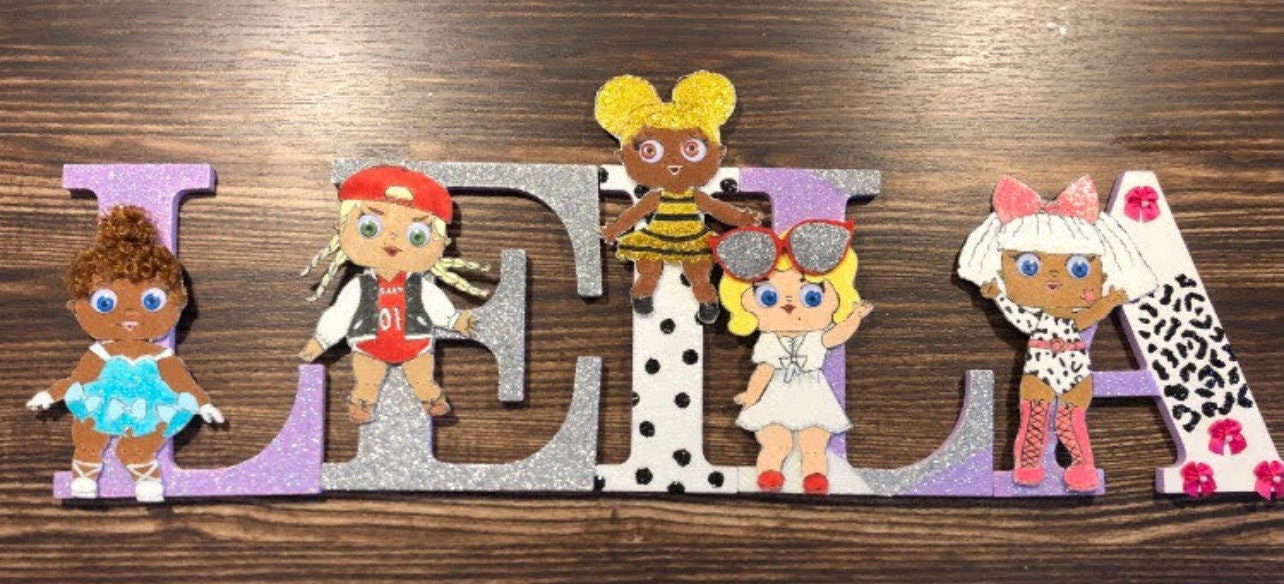 Custom Letter WITH Characters ANY THEME - Etsy