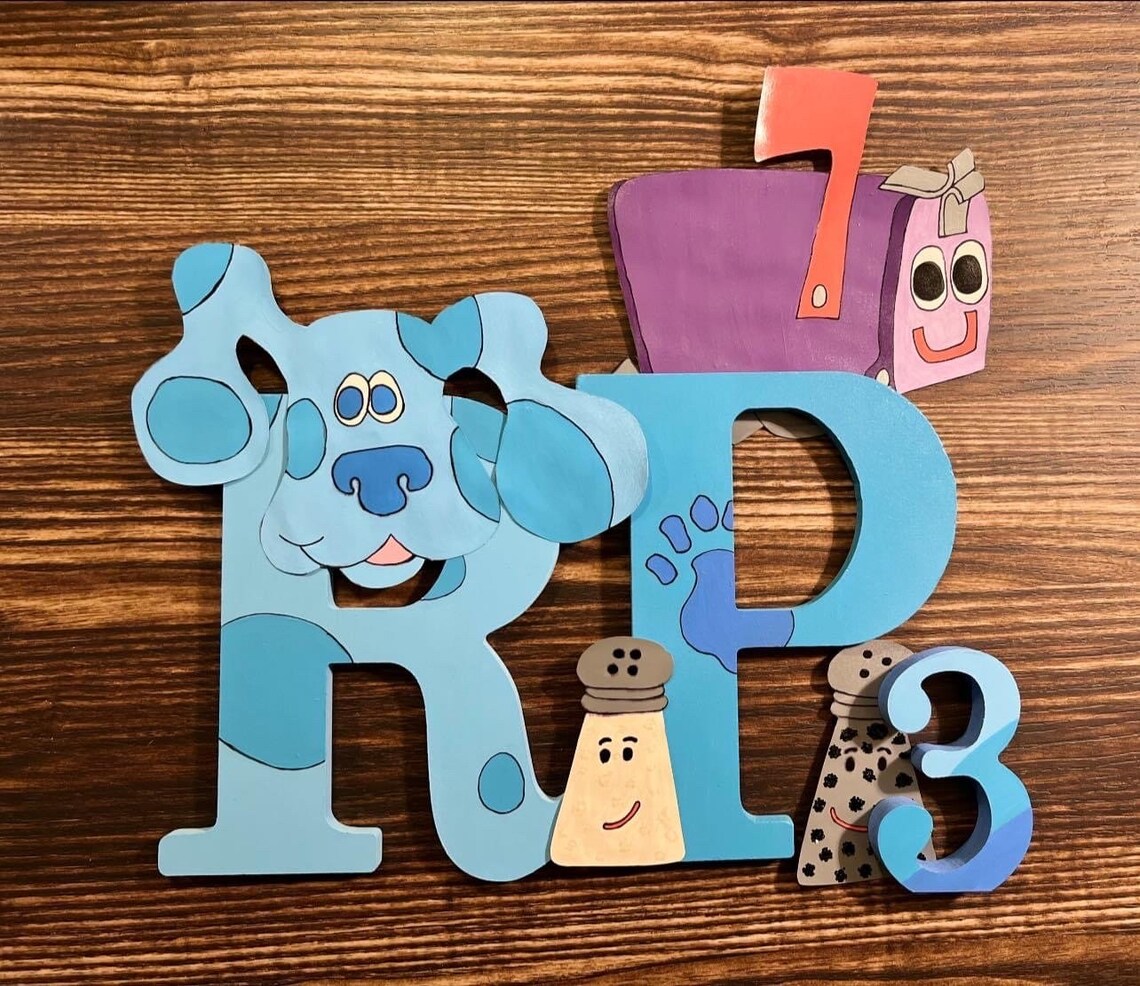 Custom Letter WITH Characters ANY THEME - Etsy