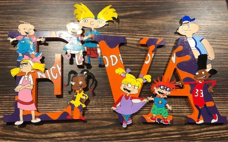 Custom Letter WITH Characters ANY THEME - Etsy