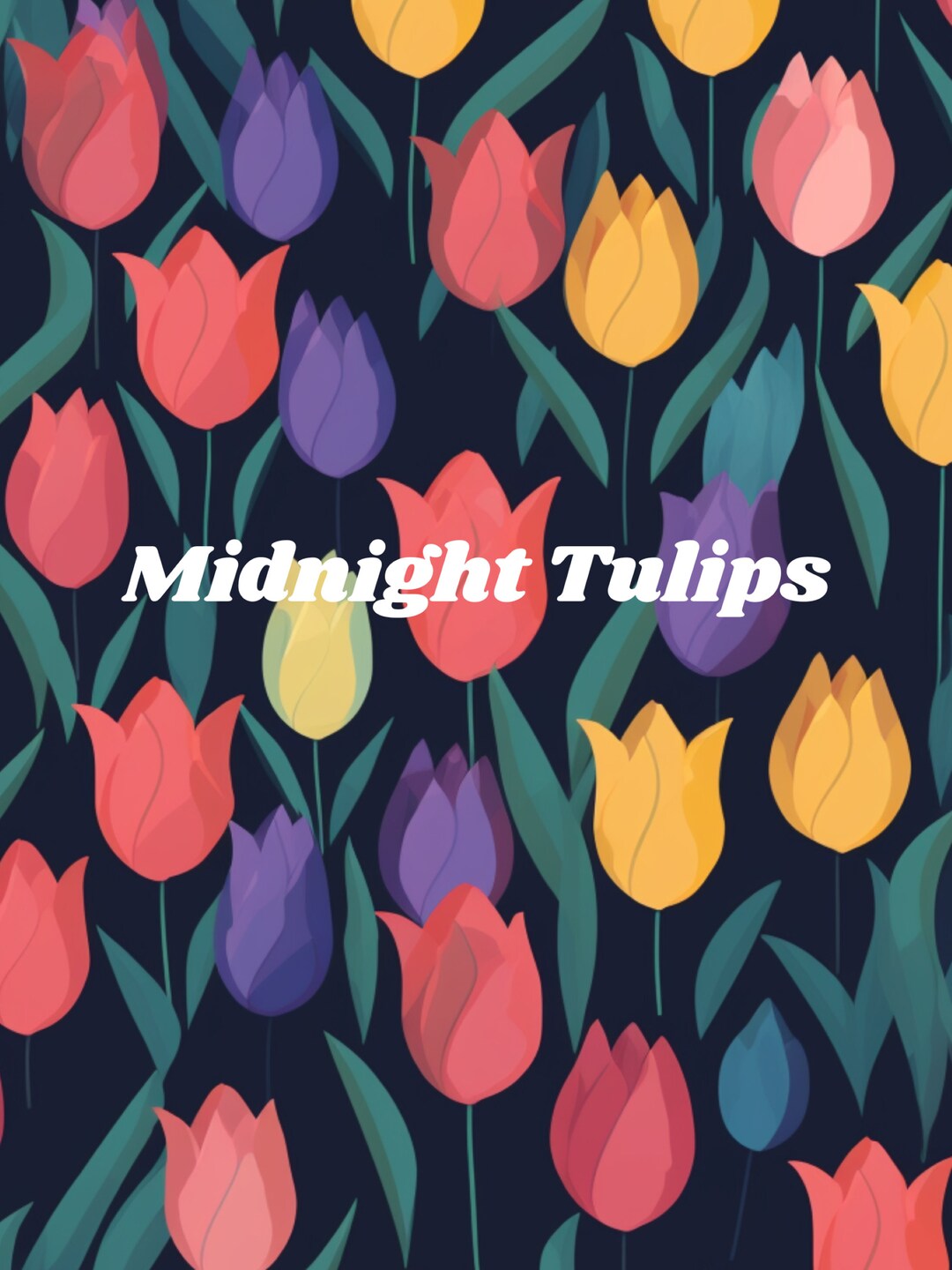 Midnight Tulips A Digital Delight Download SVG, PNG, EPS, Jpg Digital ...