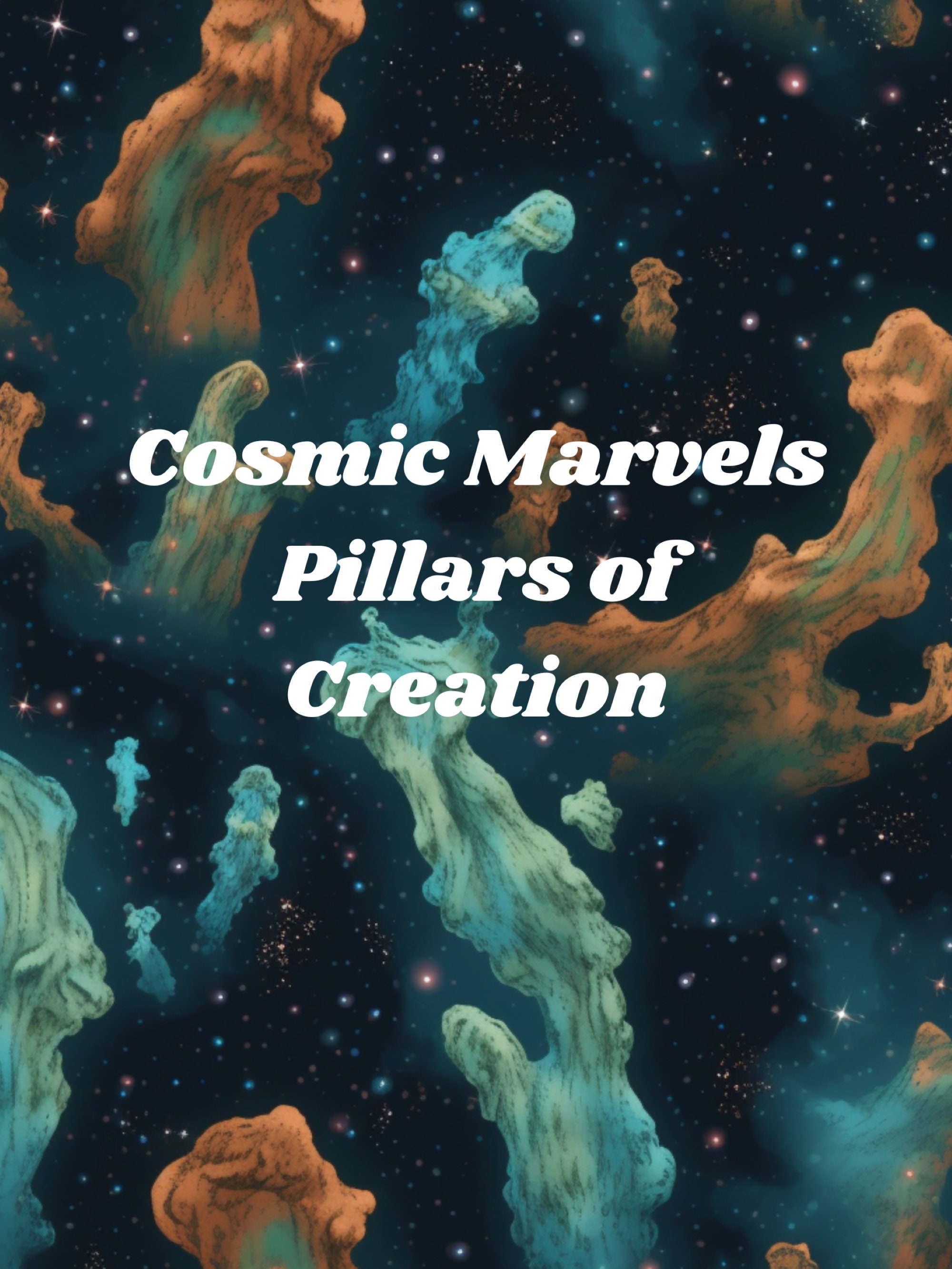 Cosmic Marvels Pillars of Creation Digital Art - Etsy