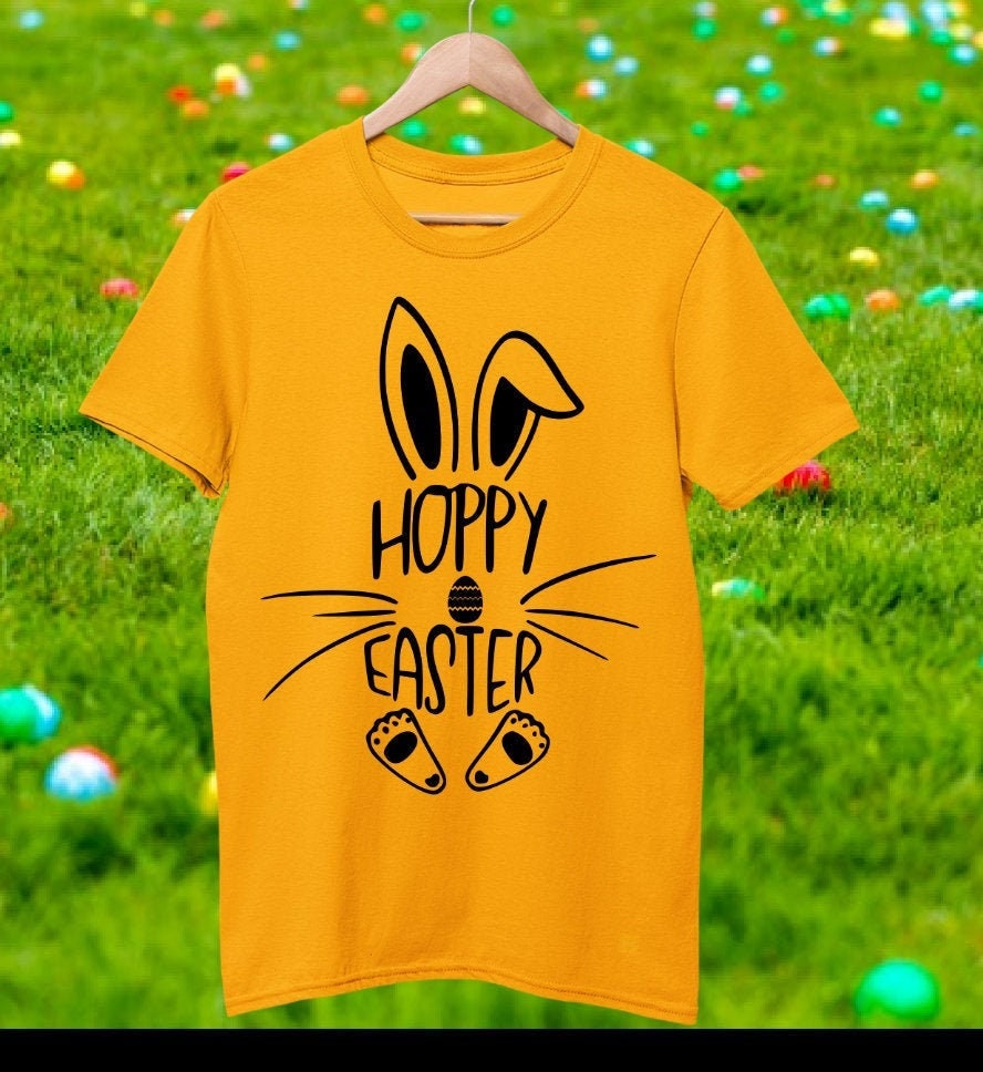 Hoppy Easter Bunny Happy Easter T-shirt Kids Childrens Cute Cool ...