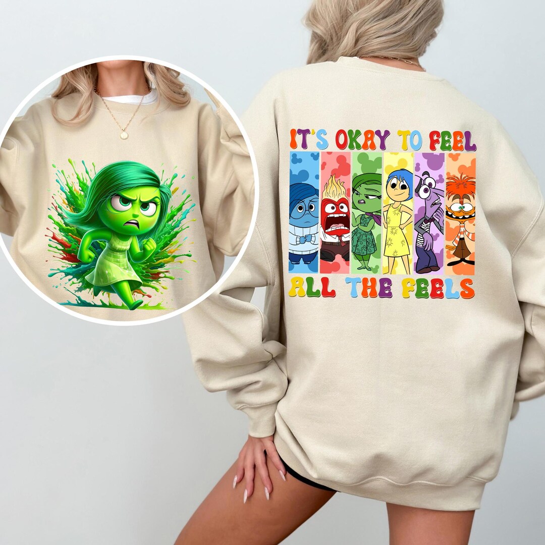 Inside Out Movie Hoodie, Inside Out Sweatshirt, Inside Out Characters ...