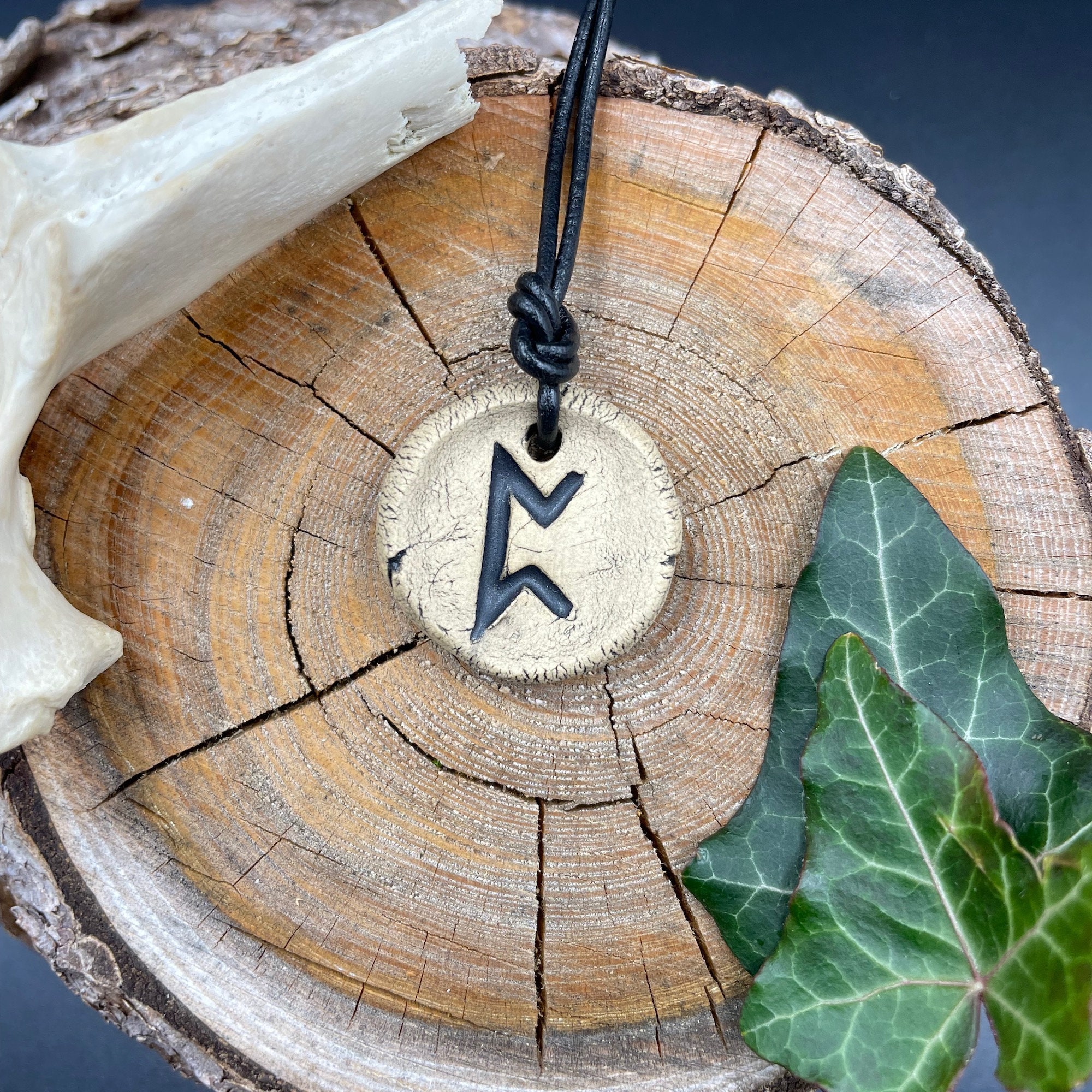 Viking Rune Perthro Rune Pendant/rune Chain - Etsy UK