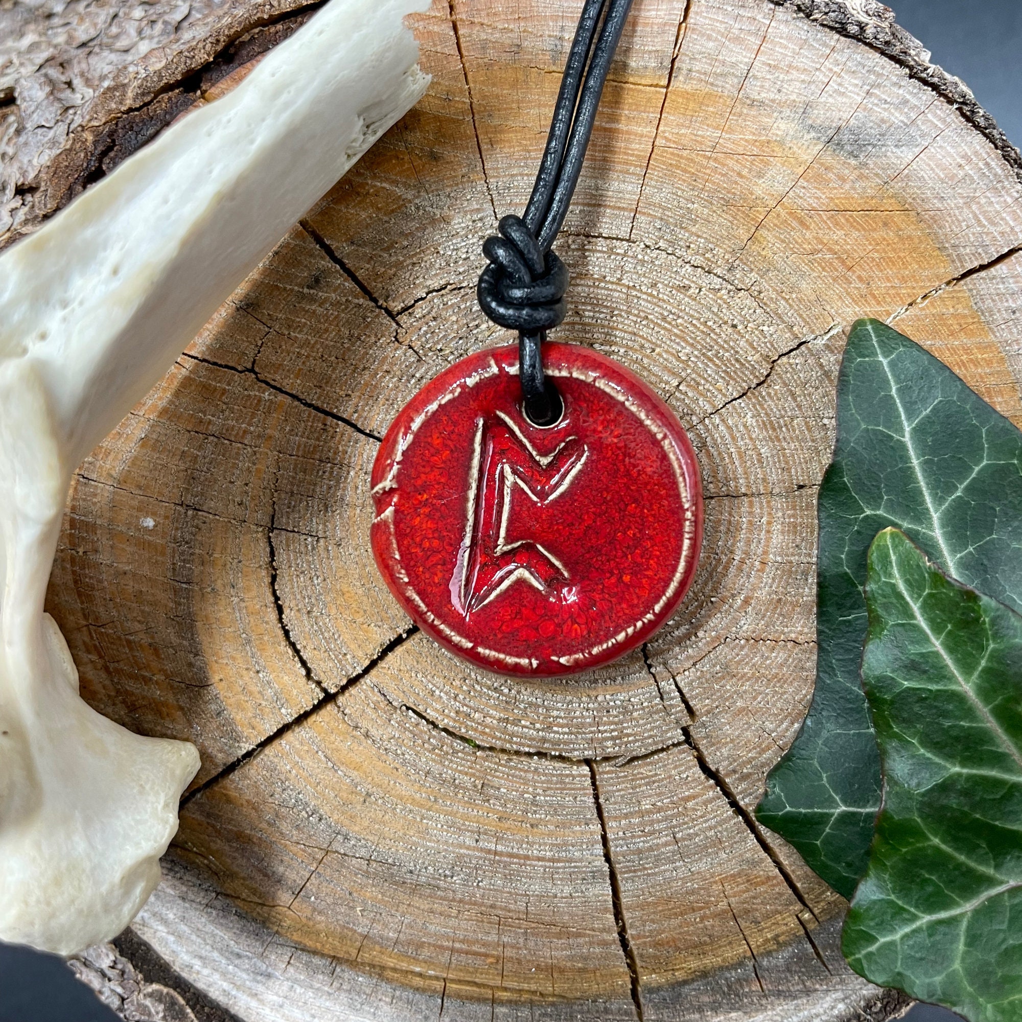 Viking Rune Perthro Rune Pendant/rune Chain - Etsy UK