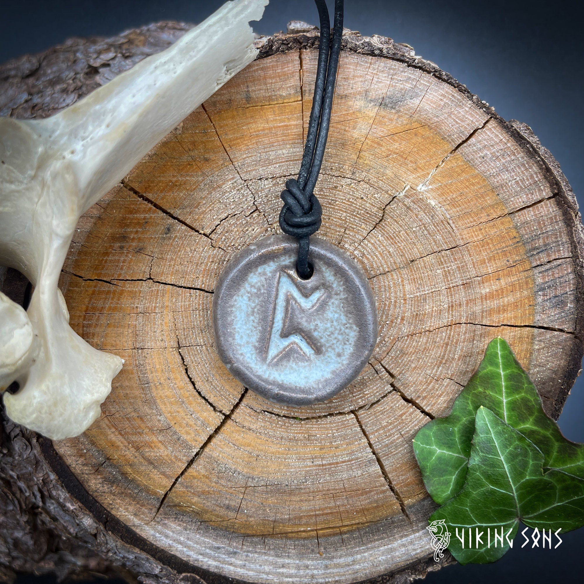Viking Rune Perthro Rune Pendant/rune Chain - Etsy UK