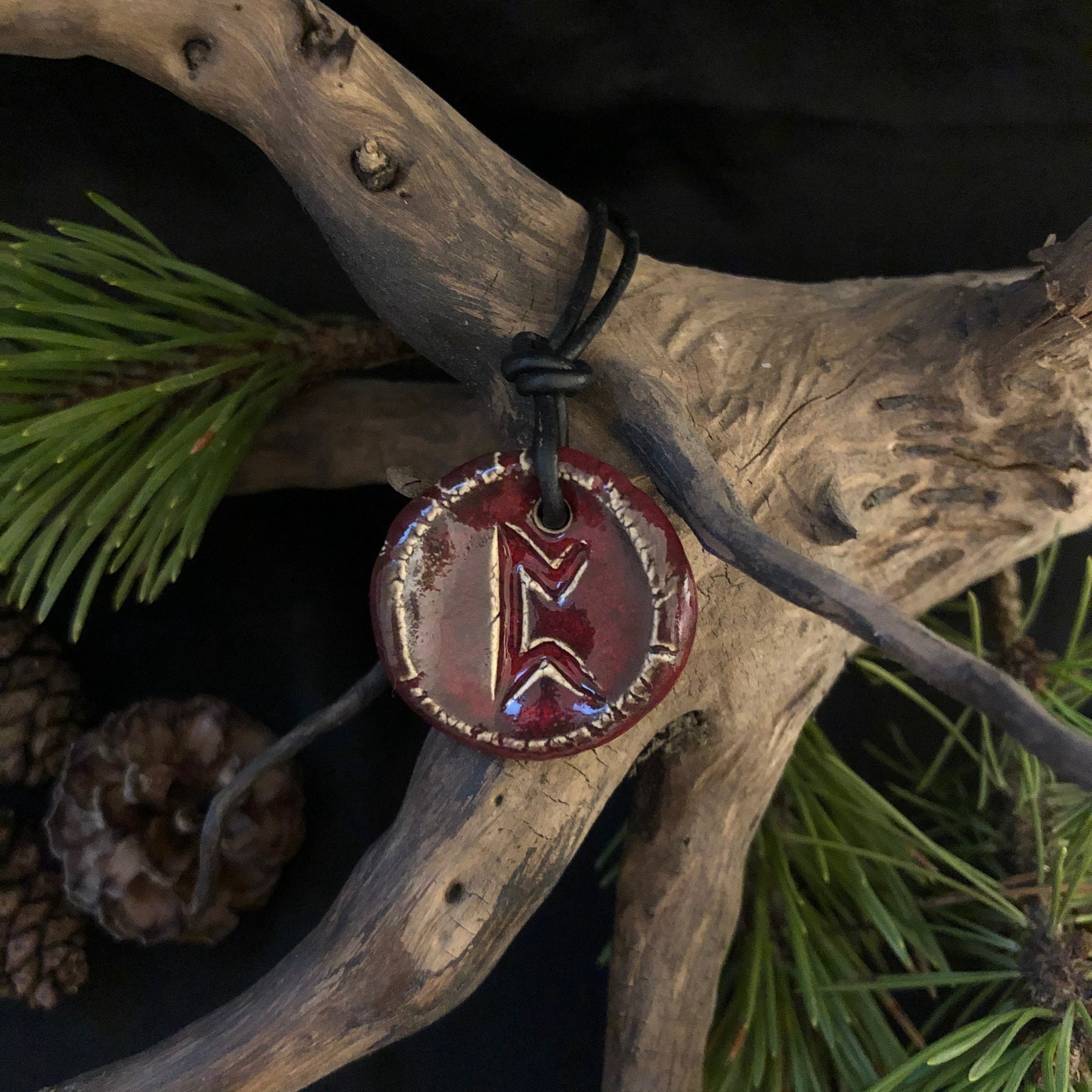 Viking Rune Perthro Rune Pendant/Rune Chain | Etsy