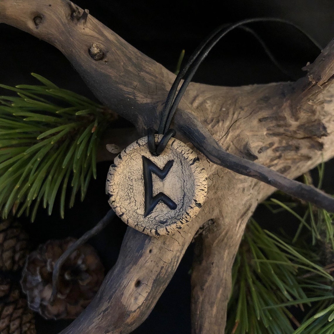 Viking Rune Perthro Rune Pendant/Rune Chain | Etsy