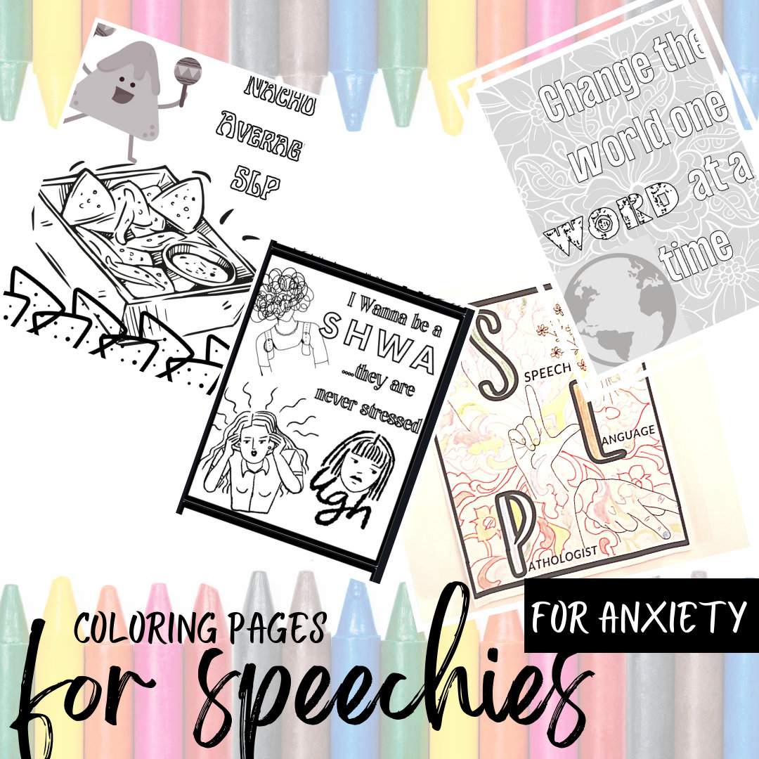Adult Coloring Pages SLP Edition - Etsy