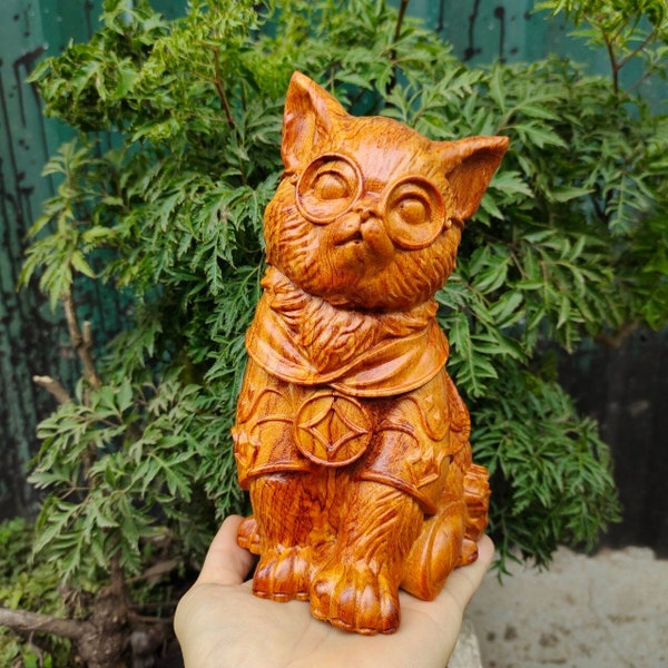 Carved Cat Table - Etsy