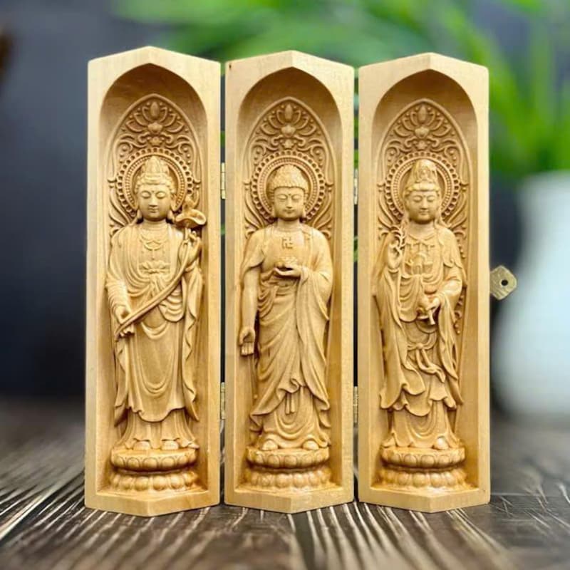 Amida Buddha Statue Altar - Etsy