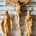 The Holy Family Figurine, Triptych of Jesus Virgin Mary and Saint Joseph Statue, Gift for ...