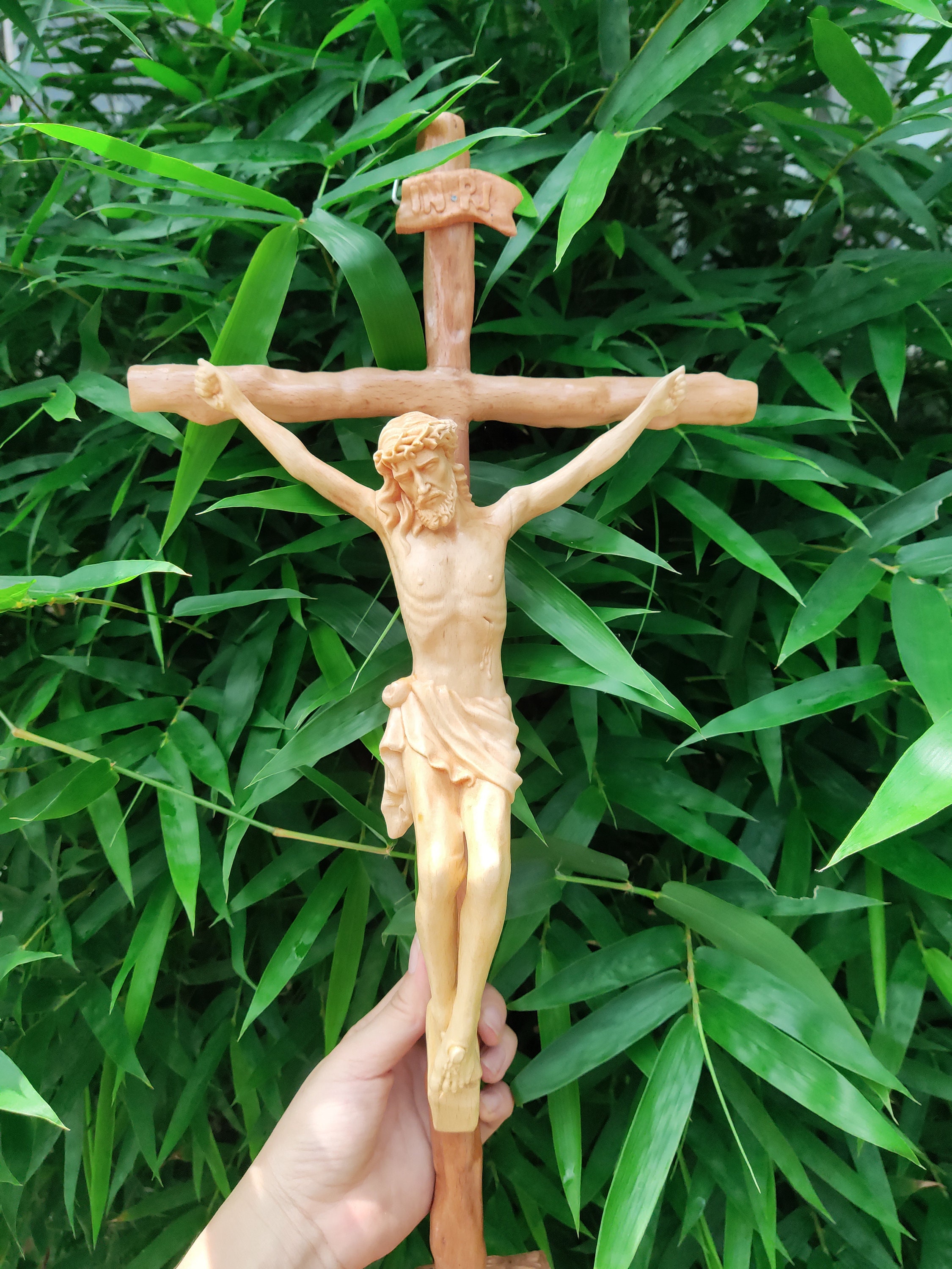 Hand Carved Wooden Christ Crucifixion Catholic Home Altar - Etsy