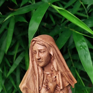 Bust Statue of Virgin Mary in Sorrows, Virgin Our Lady Mary Crying Bust ...