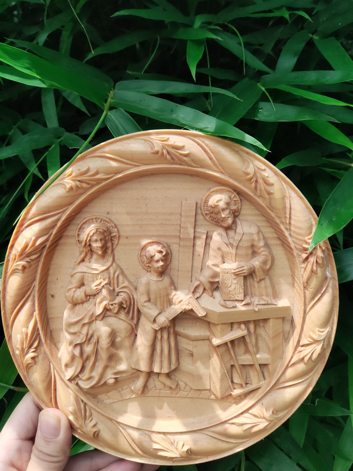 The Holy Family Figurine Jesus Virgin Mary and Saint Joseph - Etsy