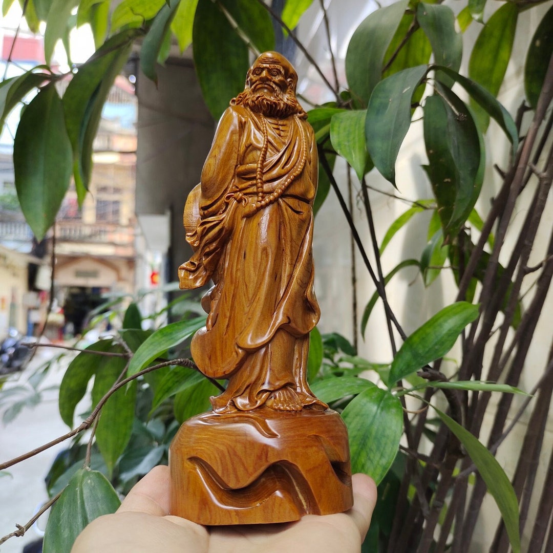 Bodhidharma Statue, Dharma Zen Master Statue Begging for Alms Made by ...