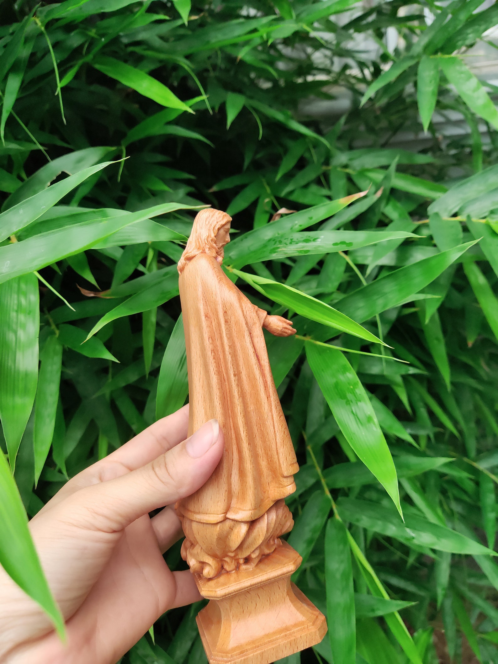 Jesus Christ Blessing's Wooden Statue, Jesus Christ Blessing's Relief ...