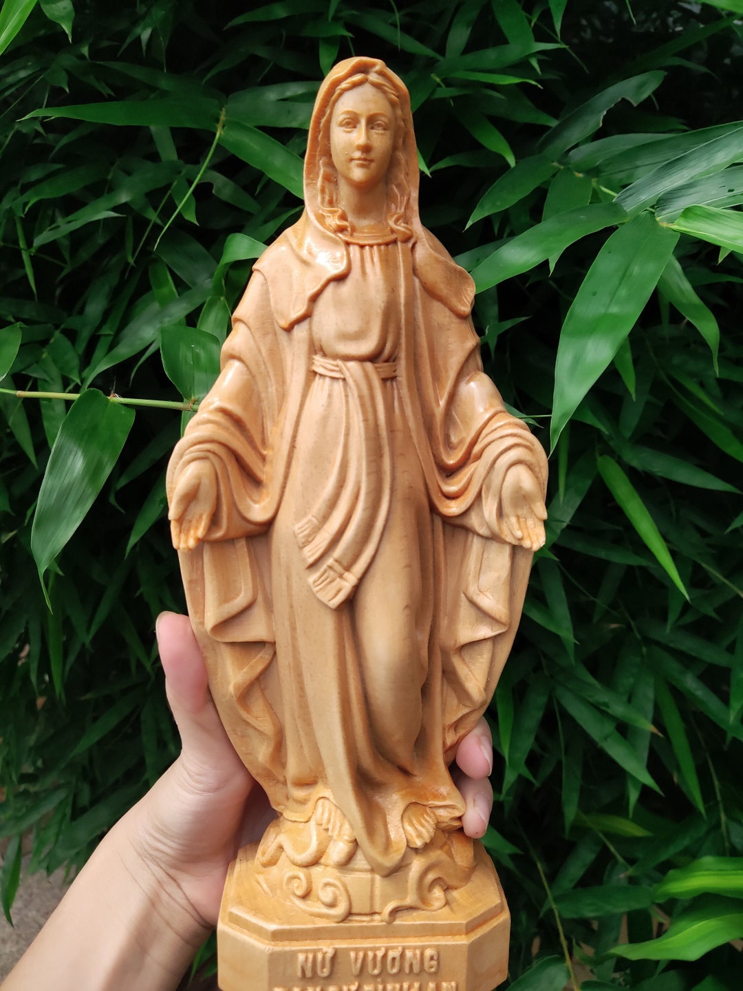 Wooden Statue of Mother Mary, Mary Magdalene Statue, Virgin Our Lady ...