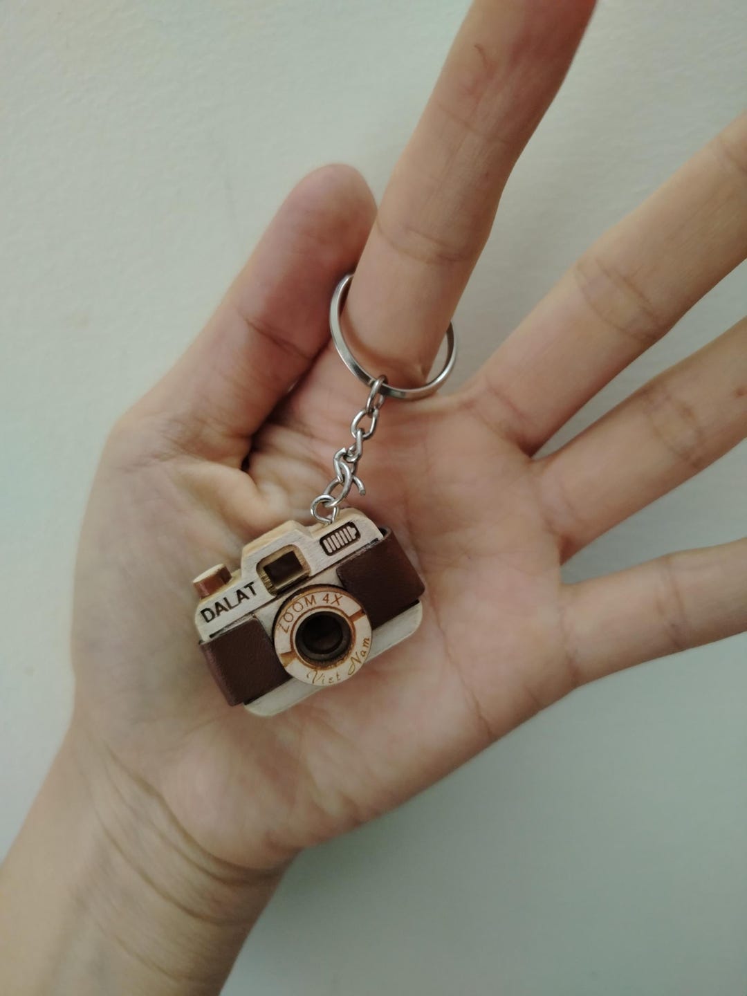 Personalized Wooden Camera Keychain | Custom Name Engraved Camera Key ...