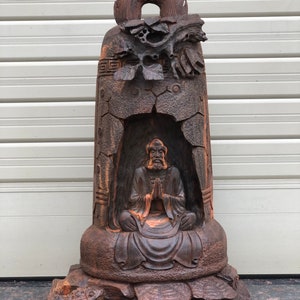 Bodhidharma Statue, Big Size Dharma Zen Master Statue Meditating Made ...