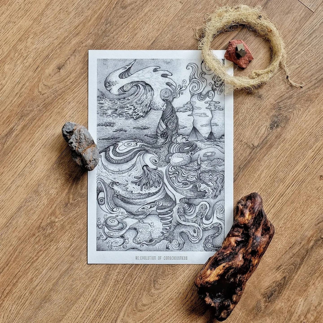 Re:evolution of Consciousness Giclee Art Print - Visionary Art Print ...