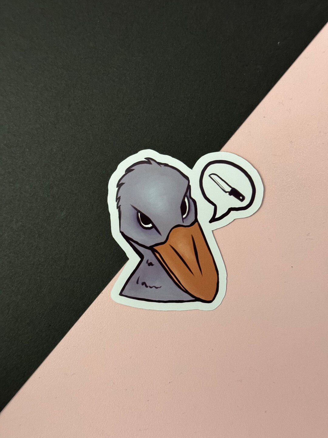 Angry Shoebill Sticker - Etsy